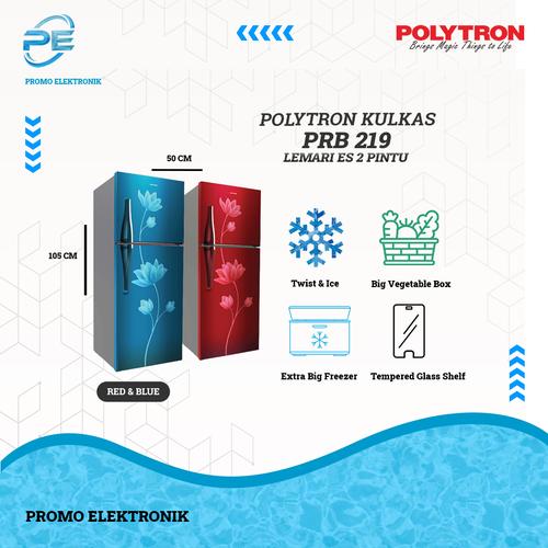 Jual POLYTRON Kulkas 2 Pintu Beauty metal door 210 liter PRB 219 ...