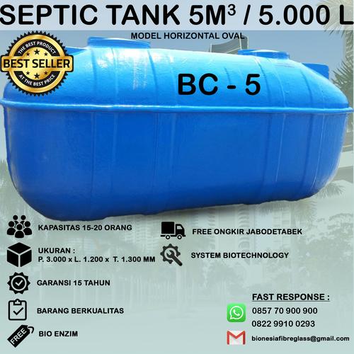 Jual BIO SEPTIC TANK BIOFILTER 5M3 / BIOTANK BIOTECH 5M3 / BIOFIL 5M3 ...