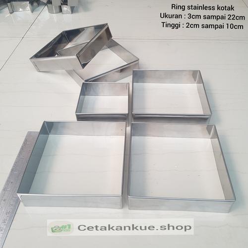 Jual ring cake kotak.ukuran besar 13cm sampai 22cm.ring kue ultah.cake ...