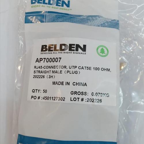 Jual CONNECTOR KONEKTOR RJ45 CAT 5 BELDEN PACK - 50 PCS - Jakarta Pusat ...