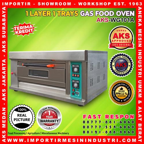 Jual Gas Oven Roti 1 deck 1 tray Pemanggang Roti AKS-WG101A GARANSI ...
