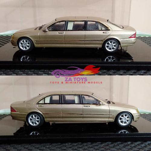 Jual Diecast Mercedes Benz S-Class W220 Pullman Limo Gold by TRL Model ...