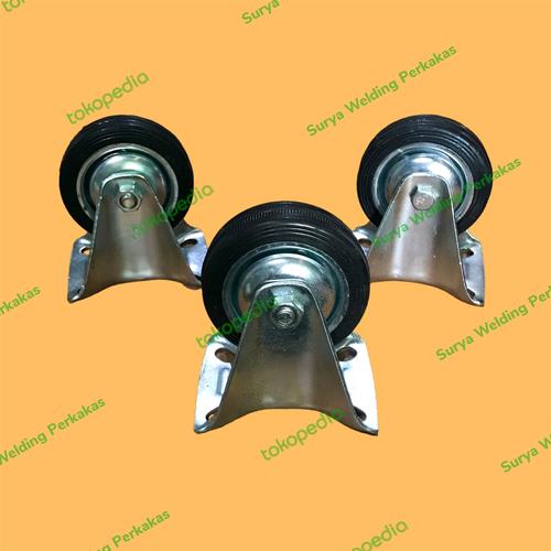 Jual Roda hitam karet mati 3inchi/Roda trolly - Kota Cilegon - Surya ...