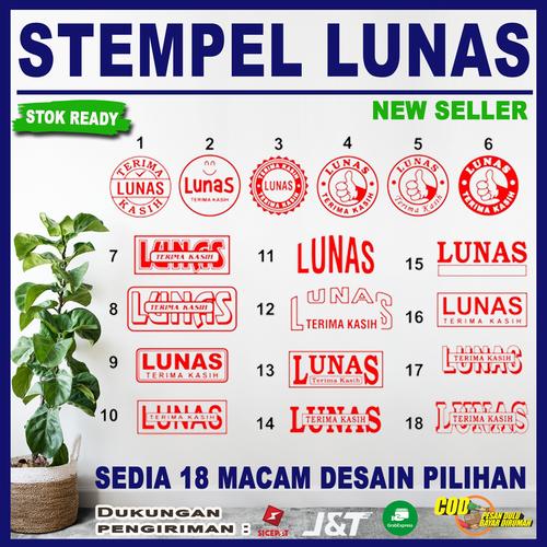 Jual stempel lunas otomatis flash - Desain Nomor 8 - Jakarta Timur ...