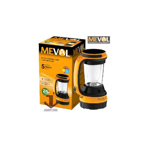 Jual MEVAL LAMPU EMERGENCY MC3 24A PANEL SURYA 24LED Camping Lamp 3W ...