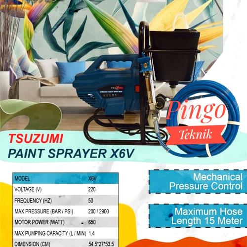 Jual Airless Paint Sprayer X6V Hopper Tsuzumi - Jakarta Pusat - PINGO ...