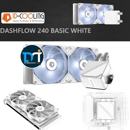 Promo ID Cooling DASHFLOW 240 BASIC - AIO Liquid CPU Cooler Intel & AMD - White Edition Cicil 0% ...