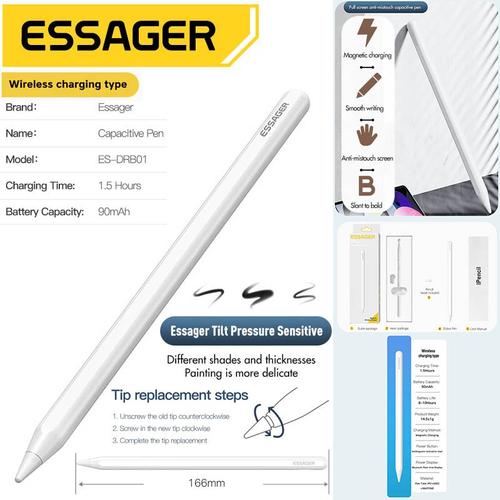 Promo Essager ES-DRB01 Wireless Magnetic Pencil - Stylus iPad Air Pro ...