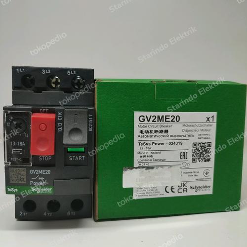 Jual Motor Circuit Breaker Schneider gv2me 20 GV2ME20 13A-18A 7.5KW ...