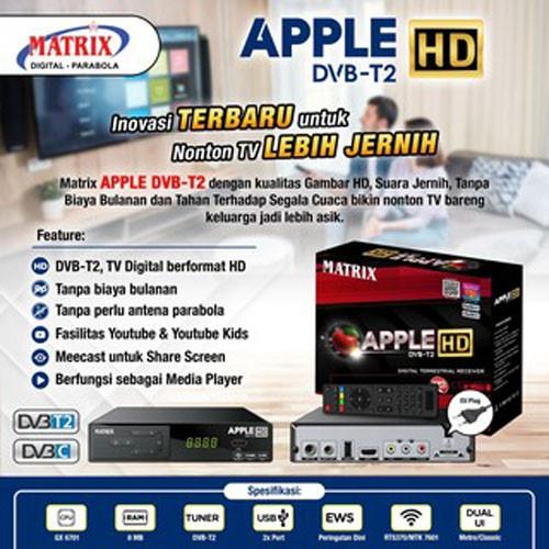 Jual Set Top Box Receiver Matrix Apple HD DVB T2 / STB Matrix Apple ...