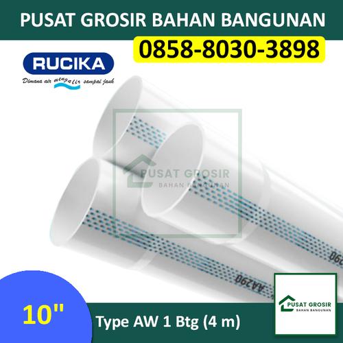 Jual Pipa PVC 10" AW Rucika Standard Pipa Wavin 10Inch AW Per Btg (4m ...