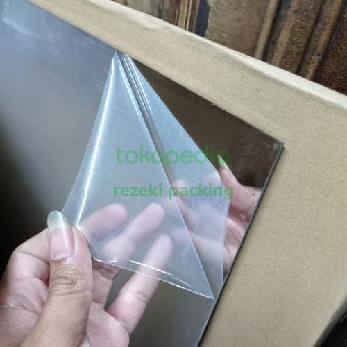 Jual akrilik mirror / kaca mirror silver lembaran / emas 2mm 122 x ...