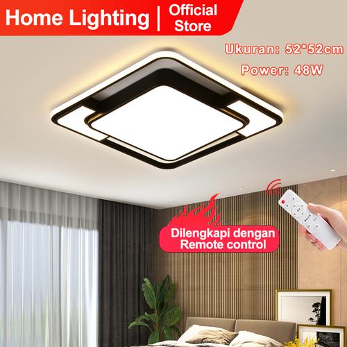 Jual Lampu Plafon Ceilling Lampu Lampu LED 3 Warna lampu hias persegi ...