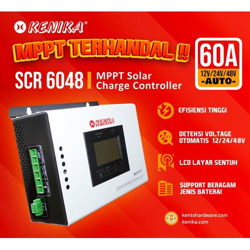 Jual Solar Charge Controller MPPT Kenika SCR 6048 12V/24V/36V/ 48V 60A ...