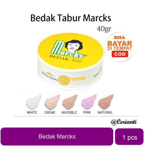Jual Bedak Marcks Tabur Invisible Rose Natural Creme Putih 40 gr Marks ...