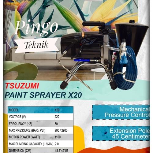 Jual Airless Paint Sprayer X20V Hopper Tsuzumi - Jakarta Pusat - PINGO ...
