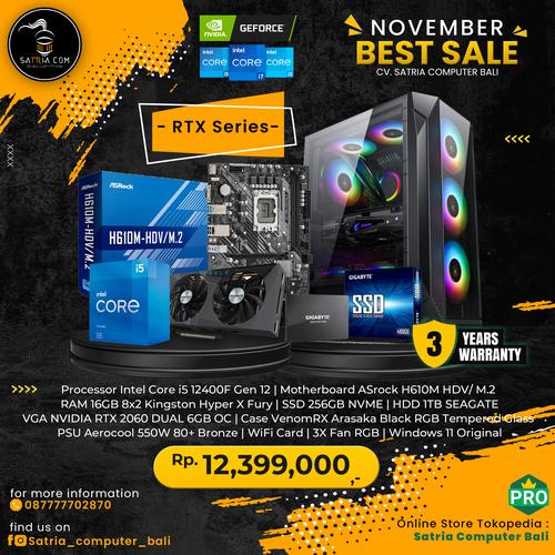 Jual RAKITAN PC GAMING INTEL CORE I5 12400F/16GB/RTX 2060/SSD 256+HDD 1TB - Kota Denpasar ...