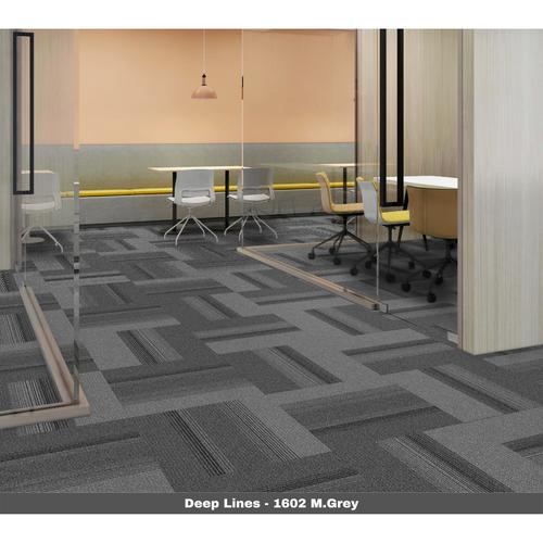 Jual Deep Lines 1604 Blue - 50x50cm - Karpet Tile by Karpet King - Deep ...