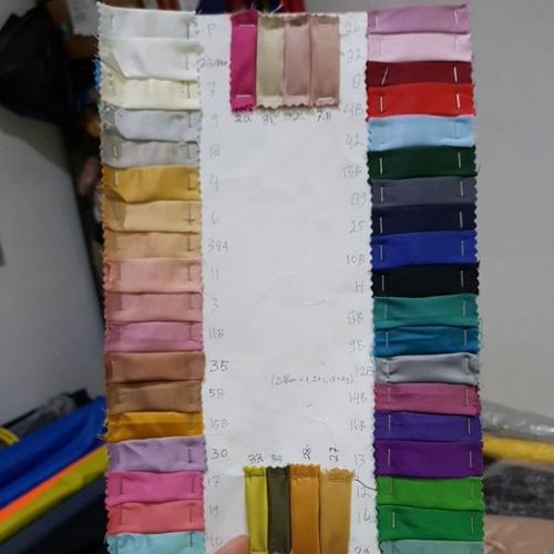 Jual Katalog kain hrg 10 ribu per jenis kain / sample warna kain ...