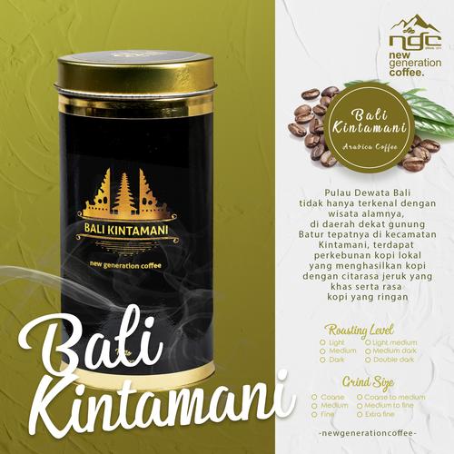Jual Kopi Arabika Bali Kintamani Kemasan Kaleng 200 gram Roasted Bean ...