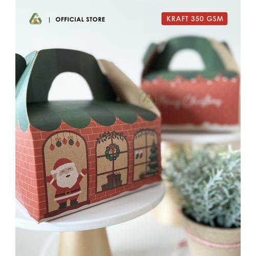 Jual Gable box Kraft / Christmas box / Bingkisan Natal / Box Kue Kering ...