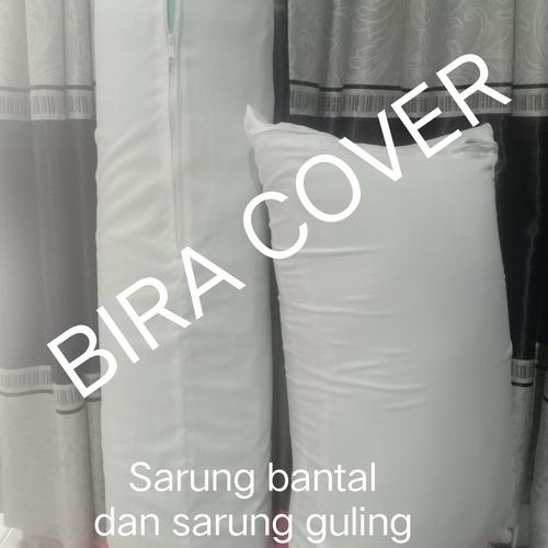 Jual Sarung bantal dan sarung guling putih polos pakai resleting - Kab ...