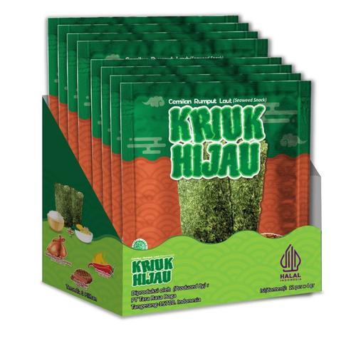 Jual Rumput Laut Kriuk Hijau | 1 Box isi 12 Sachet - Ayam Goreng ...