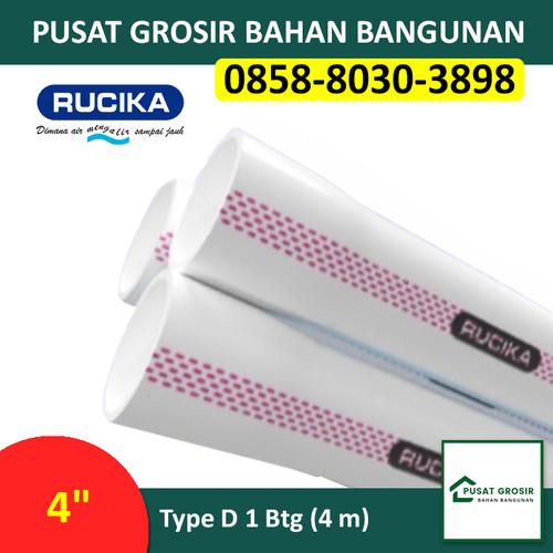 Jual Pipa PVC 4" D Rucika Standard Pipa Wavin 4Inch D Per Btg (4m ...
