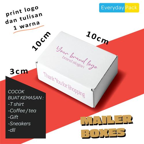 Jual Mailer box white corrugated print 1 Warna bulak balik ...