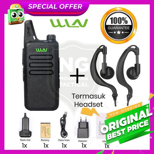 Jual WLN WINLAN HT Walkie Talkie KD-C1 UHF Full Set Single Tanpa ...