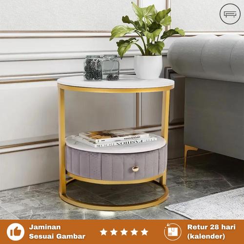 Jual Side Table Modern Besi dan Marmer - Meja Tamu Sudut End Table dan ...