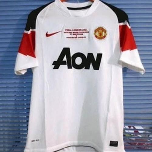Jual JERSEY BAJU BOLA MU MANCHESTER UNITED AWAY AON PUTIH RETRO KLASIK ...