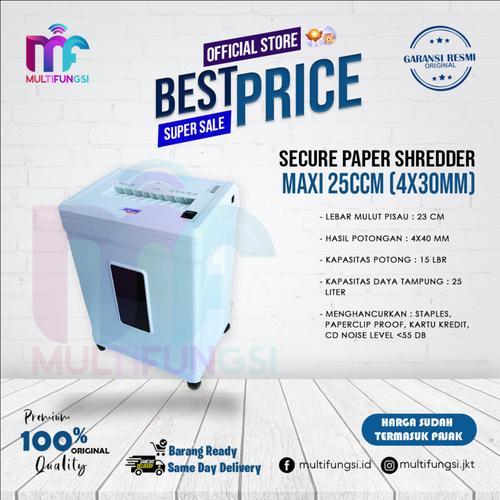 Promo Secure Maxi 25-SCM Paper Shredder (4mm) Mesin Penghancur Kertas 25SCM Cicil 0% 3x ...