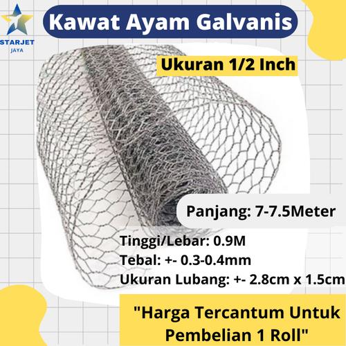 Promo Pagar jaring Kawat Ram Kandang Kurungan Ayam Galvanis Anti Karat ...