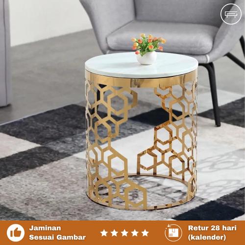 Jual Side Table Meja Sudut Tamu Teras Modern - End Table Stainless ...