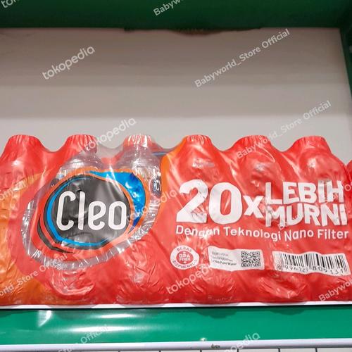 Jual Cleo air mineral botol MINI mineral water ECO SHAPE isi 24 pcs x ...