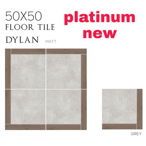 Jual Keramik Lantai 50x50 Platinum Dylan Grey KW1 - Kota Tangerang ...