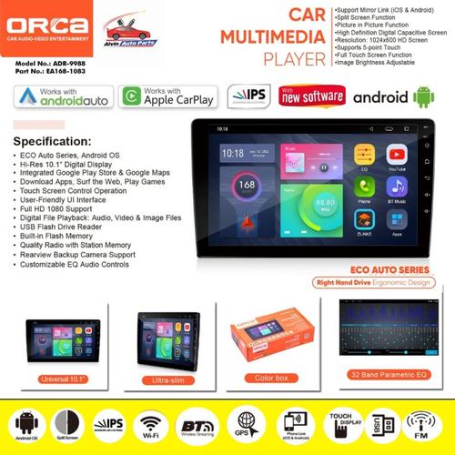 Jual HEADUNIT ANDROID ORCA FRAME + SOCKET / HEAD UNIT ORCA ANDROID ...
