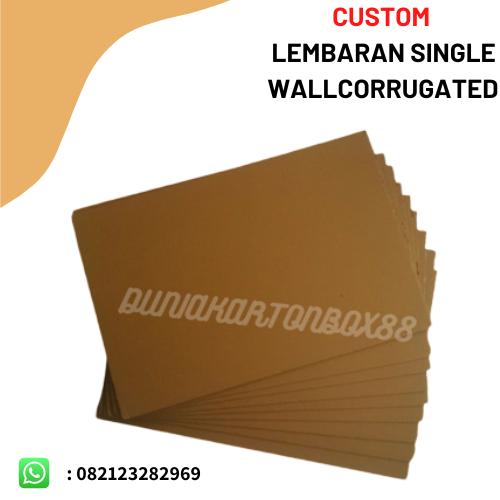 Jual CUSTOM KARDUS KARTON LEMBARAN SINGLE WALL CORRUGATED SHEET POLOS ...