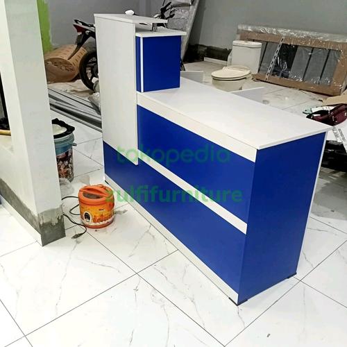 Jual meja kasir minimalis / meja kasir laundry / meja resepsionis ...