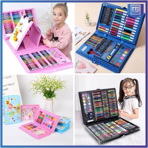 Jual Alat Lukis Set Crayon Anak Lengkap 42 - 208 pcs Pengasah Melukis ...