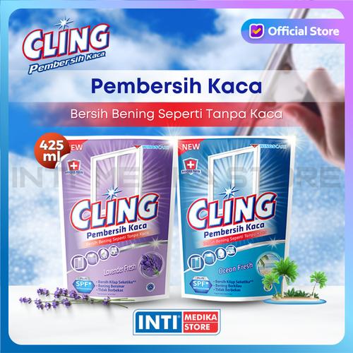 Jual CLING - Cairan Pembersih Kaca Serbaguna Plus SPF REFILL 425ml ...