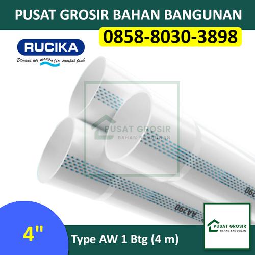 Jual Pipa PVC 4" AW Rucika Standard Pipa Wavin 4Inch AW Per Btg (4m ...