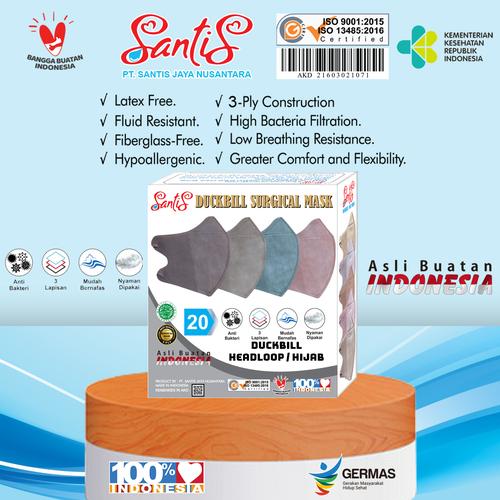 Promo MASKER DUCKBILL MIX WARNA HEADLOOP/HIJAB 3PLY - Kota Tangerang ...