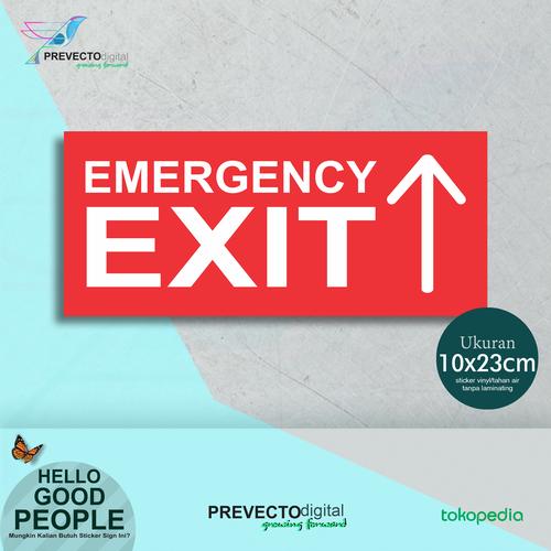 Jual Emergency Exit Sign Sticker - Bawah - Jakarta Barat - prevecto ...