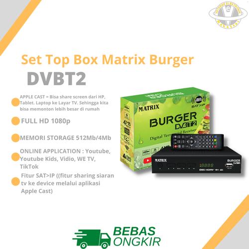Jual Set Top Box DVBT2 STB Matrix Burger - Kota Makassar - Veteran ...