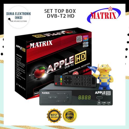 Jual Set Top Box TV Digital Matrix Apple Merah || Setop Box Matrix DVB ...