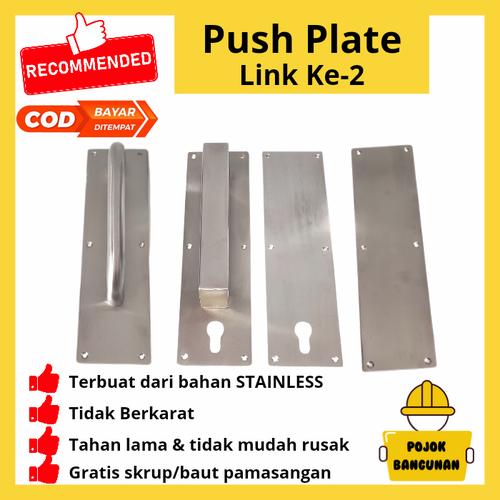 Jual Push Plate Handle Pintu Pull Plate PUSH PLAT Stainless Steel TP70 ...