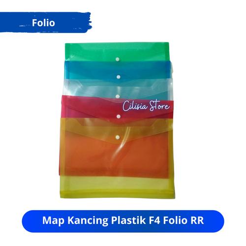 Jual Map Kancing Plastik F4 Folio RR / Map Plastik Kancing Folio / Map ...