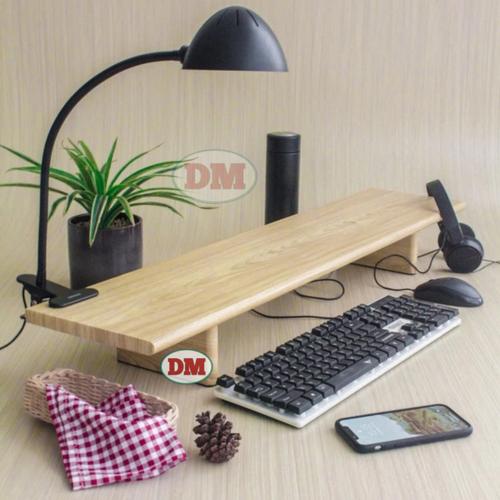 Jual meja monitor stand monitor alas monitor asli kayu untuk lcd/LED DM ...